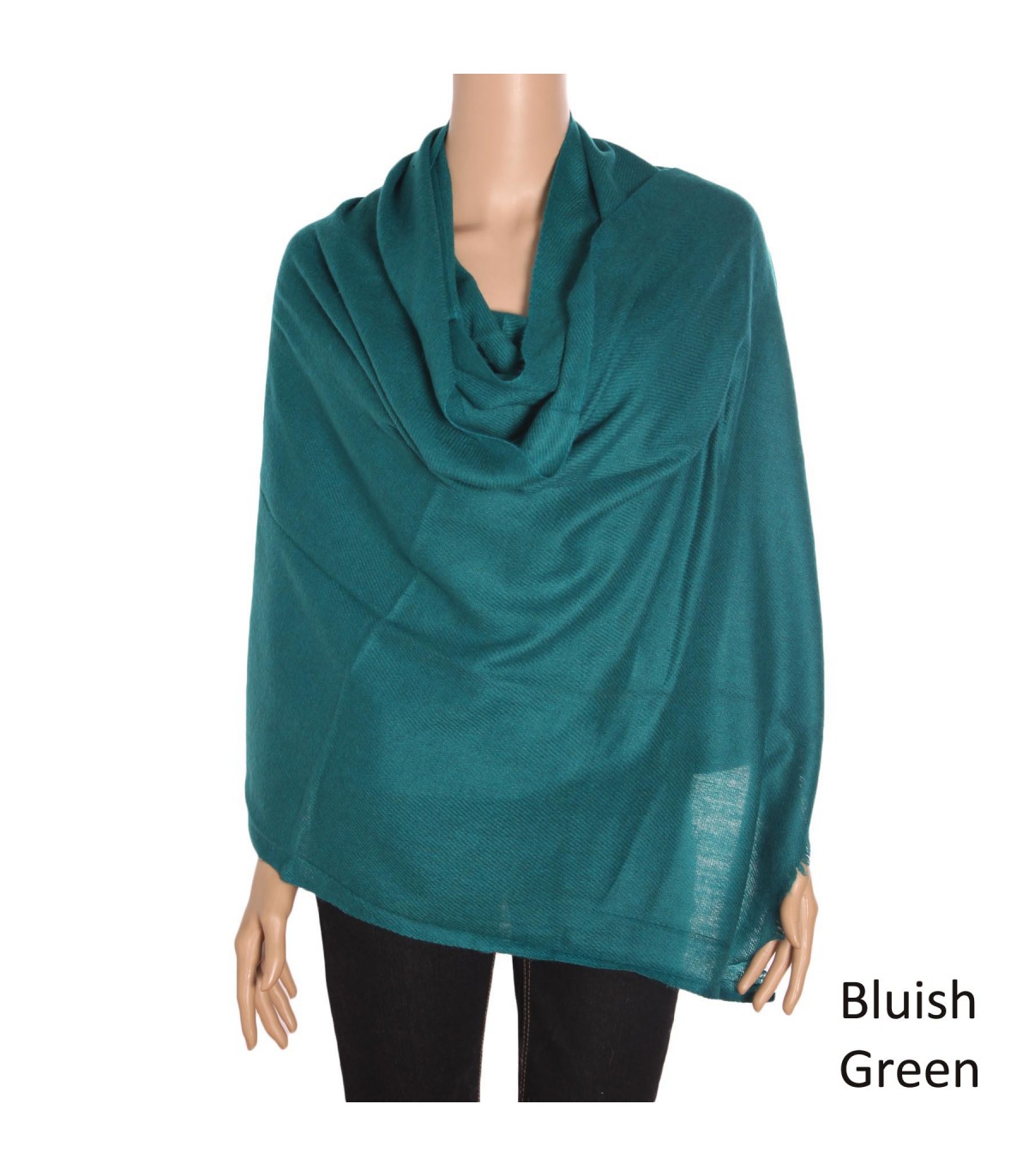Buy Cosy Cashmere Shawls in Wholesale - Bluish Green Color Buy Cosy Cashmere Shawls in Wholesale - Bluish Green Color
