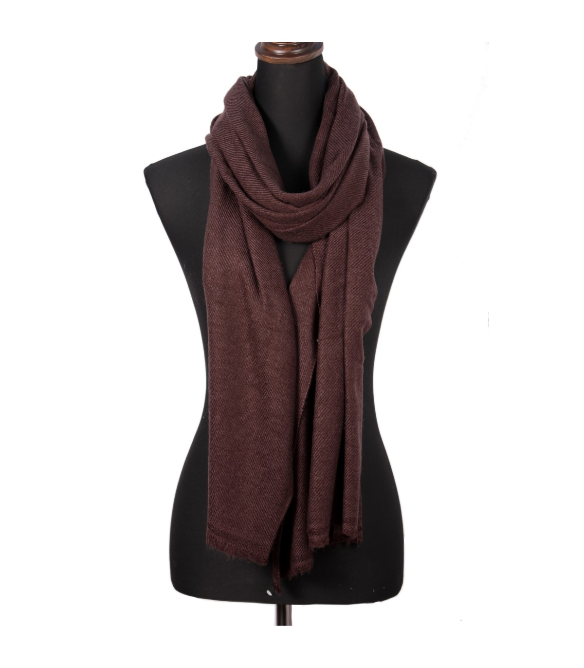 Authentic Cashmere Dark Brown Shawls